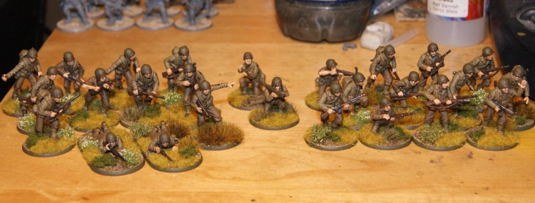 Speed painting a US infantry platoon – Pancratist