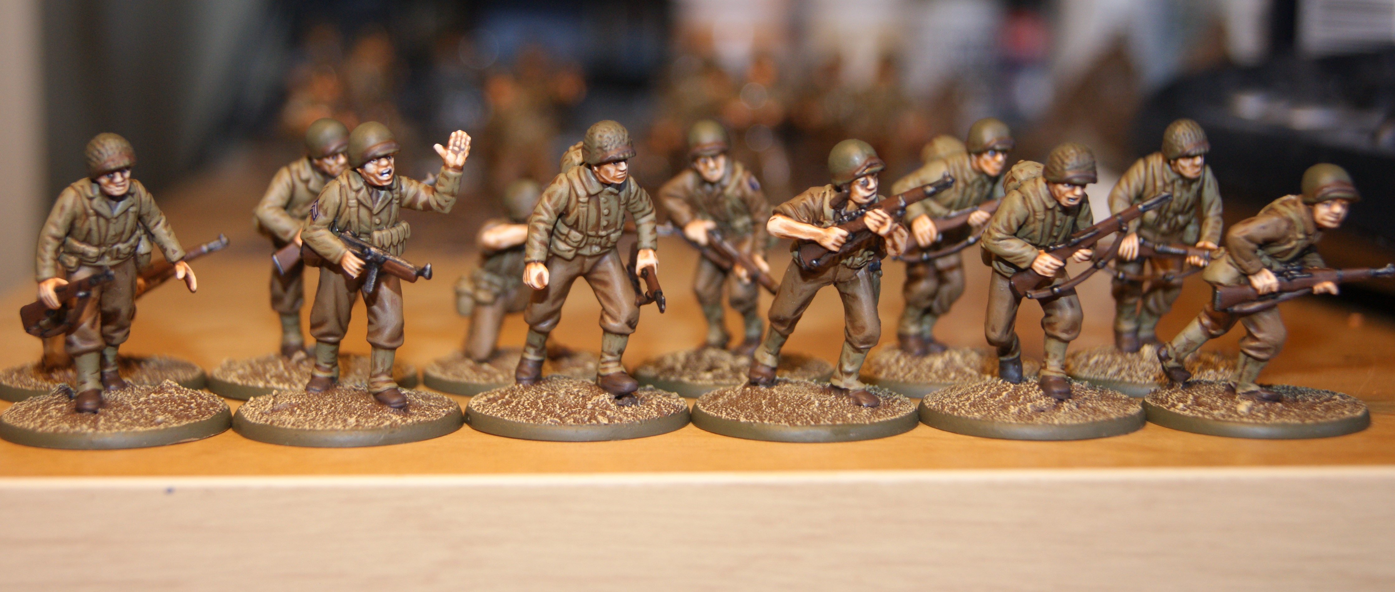Speed painting a US infantry platoon – Pancratist