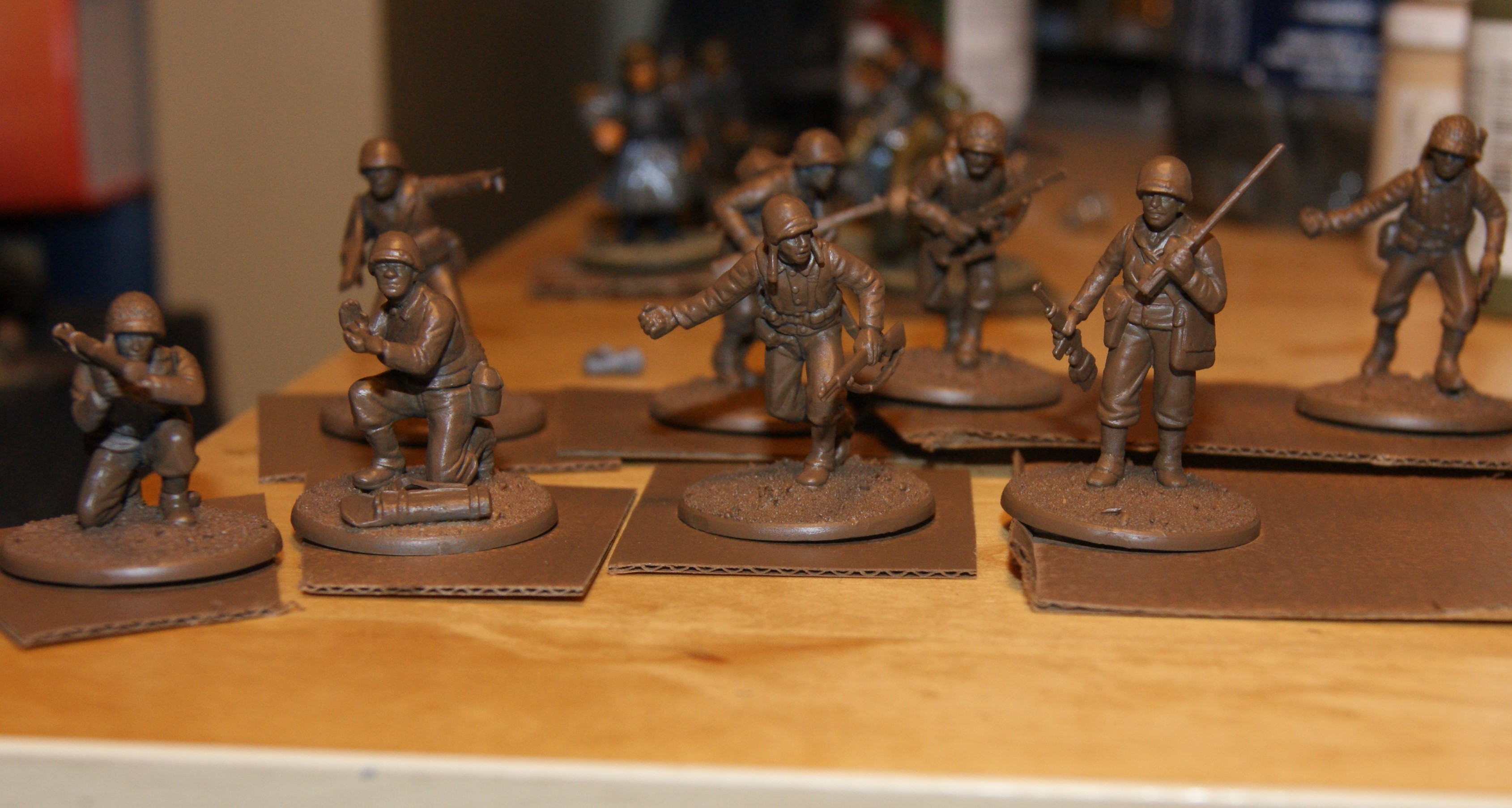 Speed painting a US infantry platoon – Pancratist