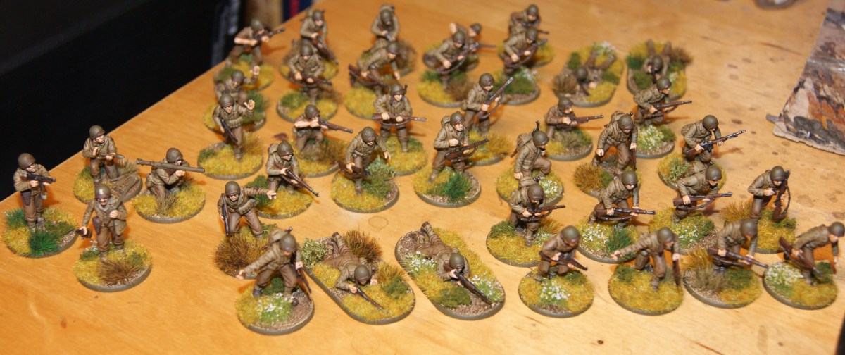 Speed painting a US infantry platoon – Pancratist