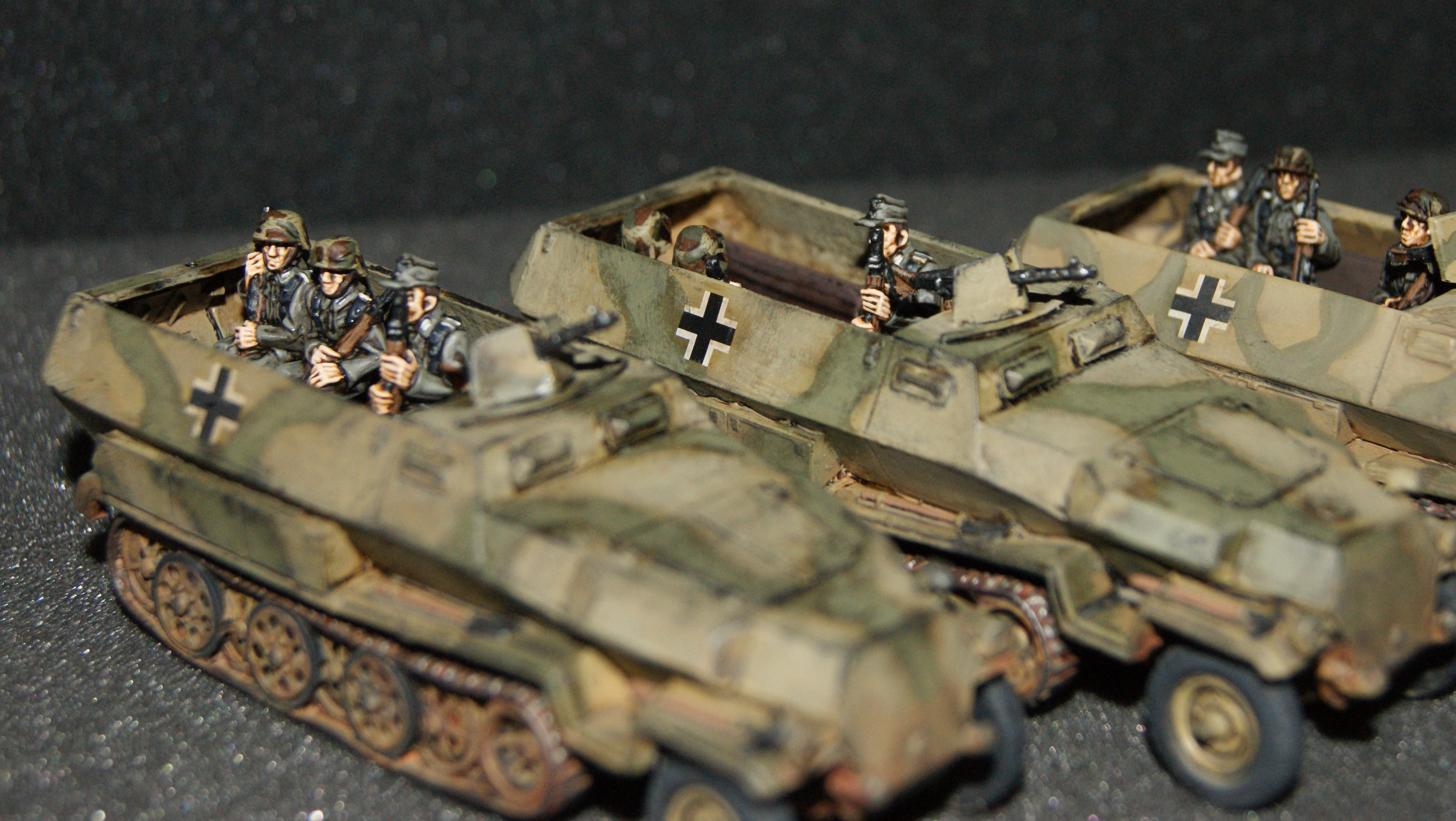 German half-tracks and passengers – Pancratist