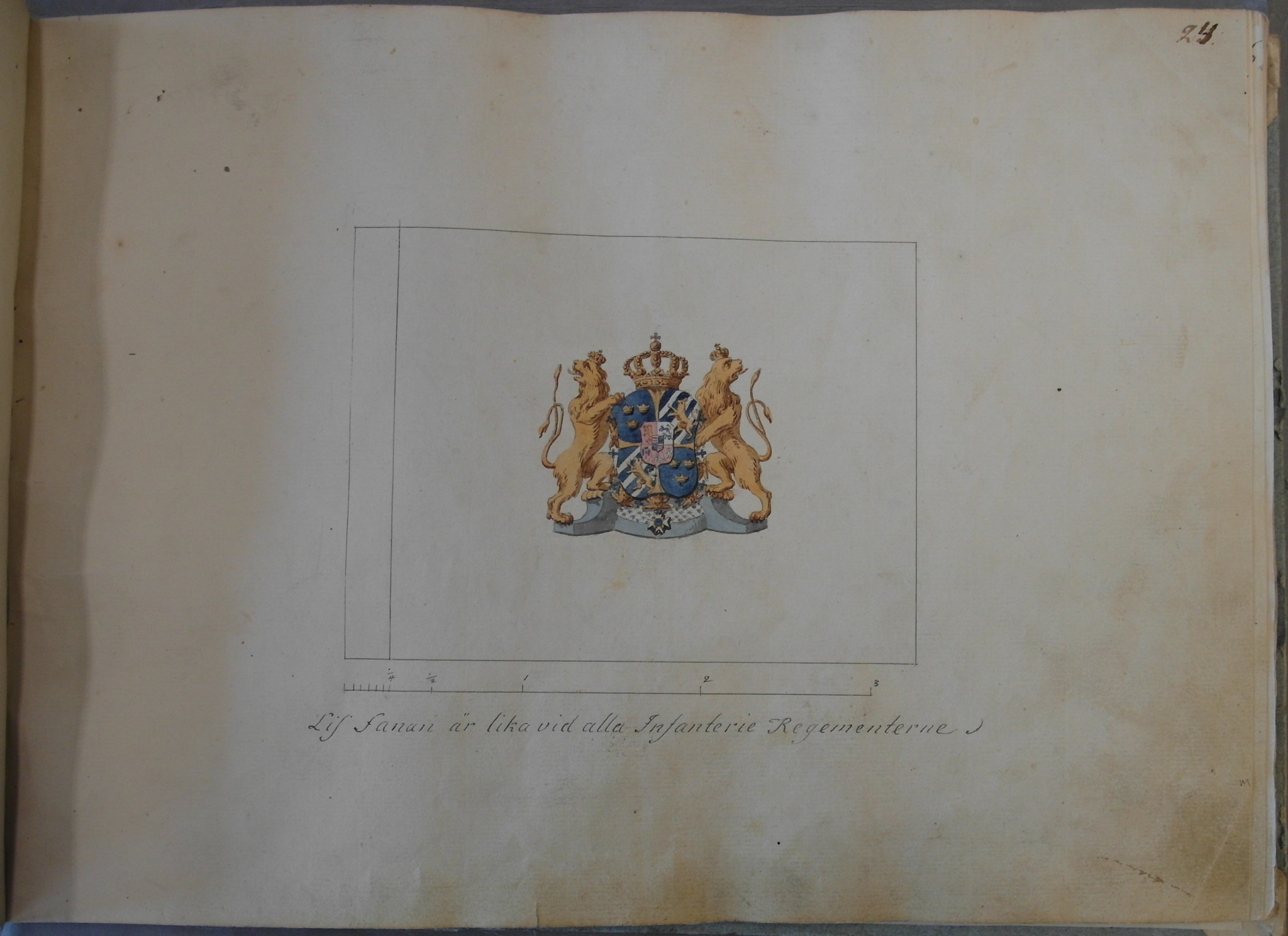 Swedish infantry king’s colors, model 1766 – Pancratist
